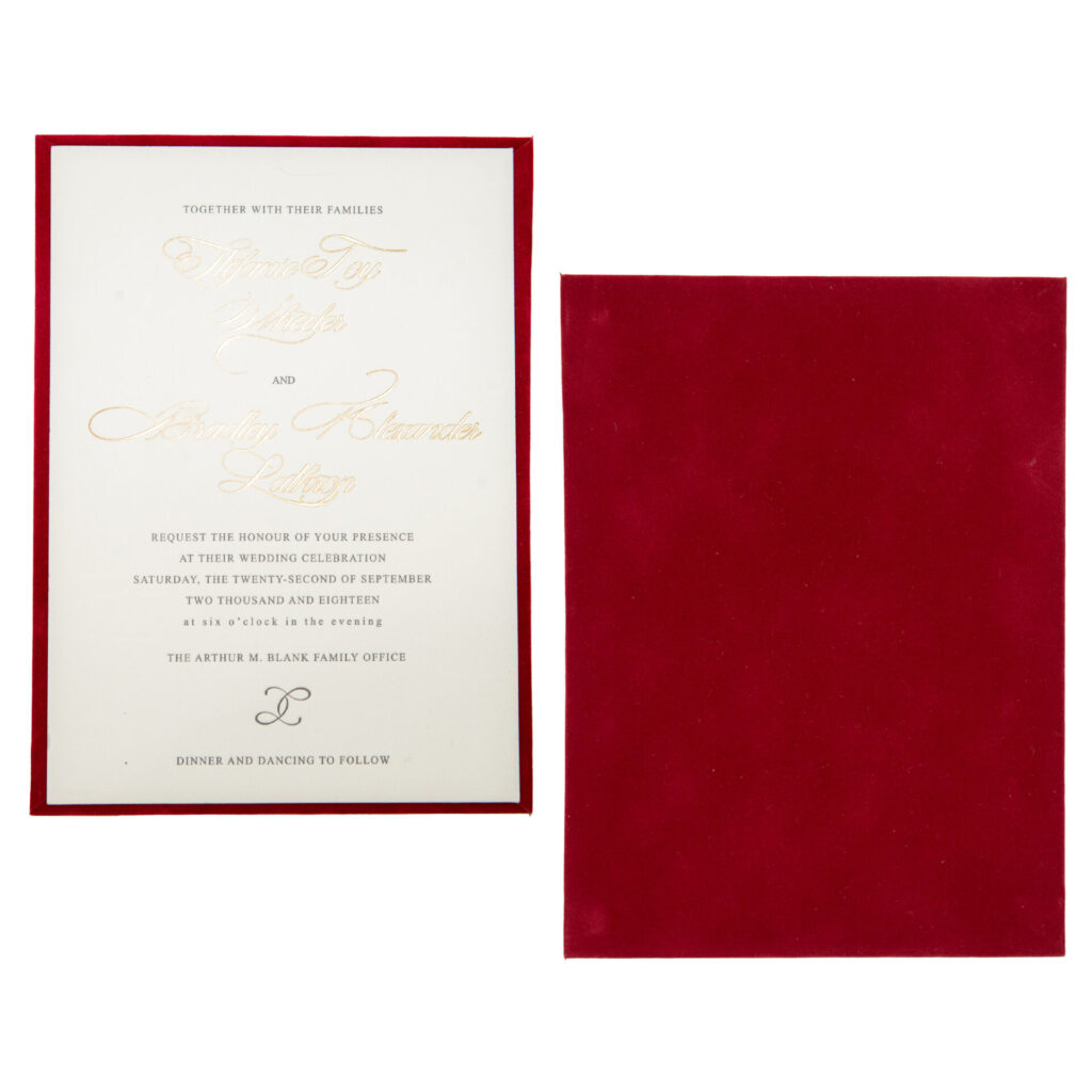 Suede Invitation Panel (Panel Only) - Flame - 3226 Online