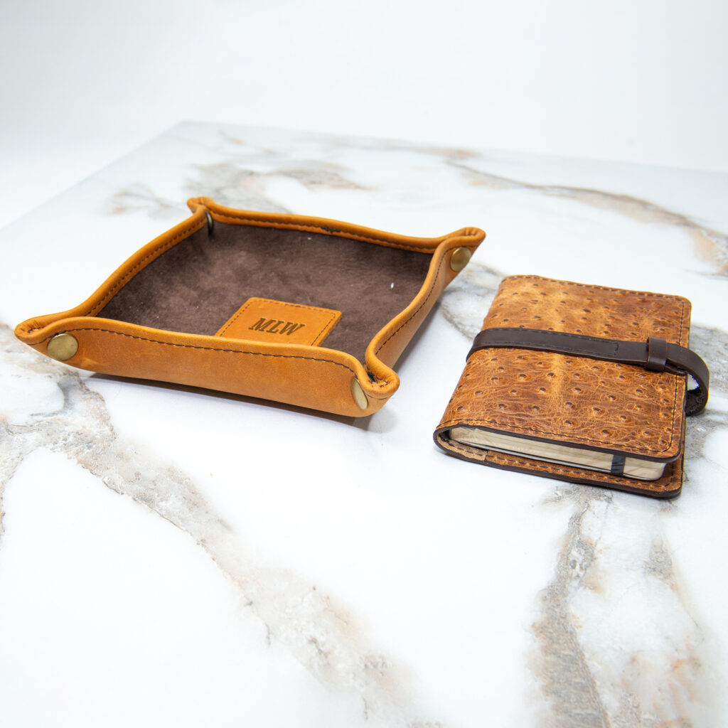 Custom Leather Valet Set (Journal and Valet) - 3226 Online